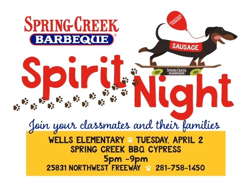 Spring Creek BBQ Spirit Night | West Houston / Cypress