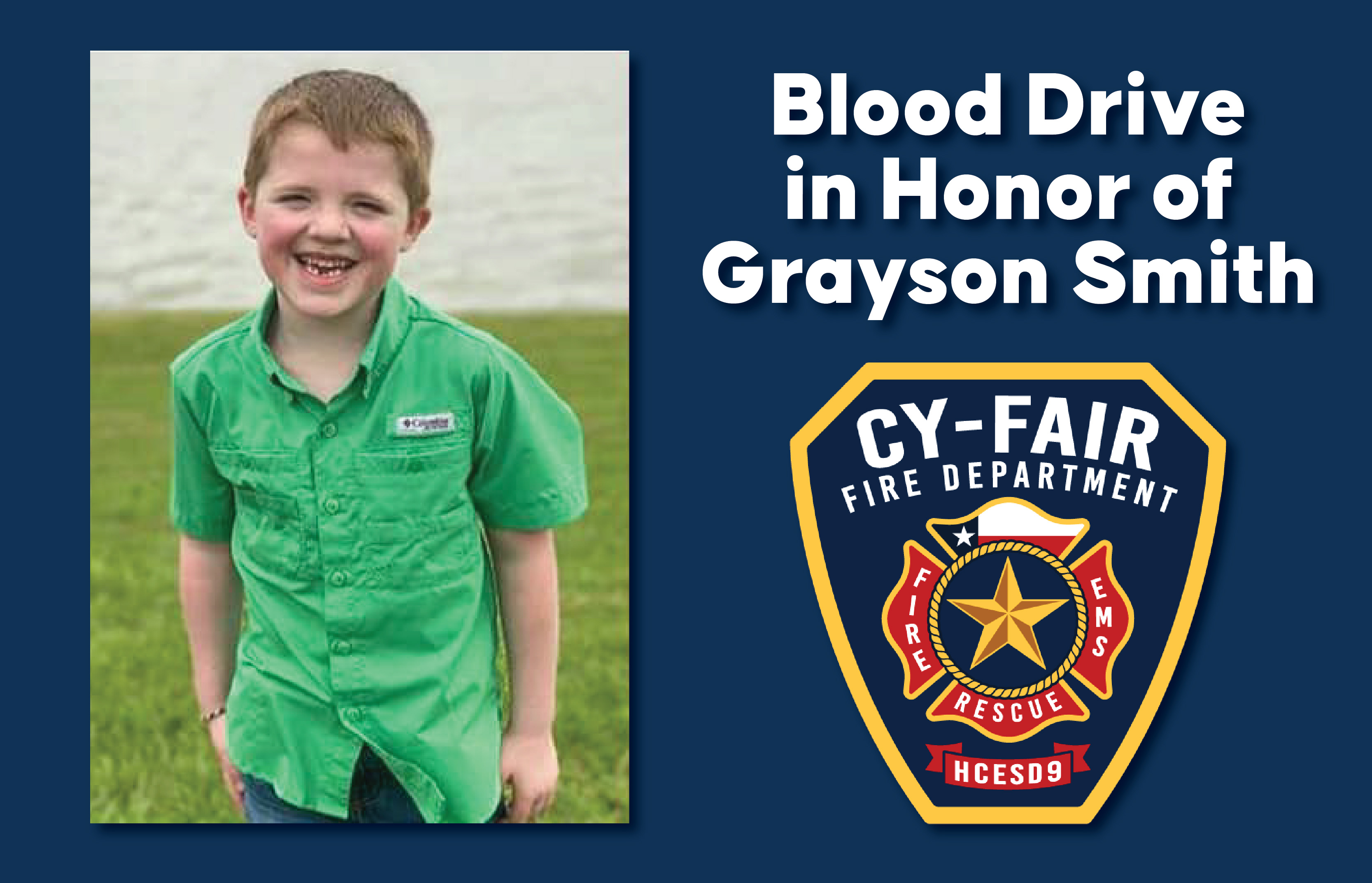 Blood Drive in Honor of Grayson Smith | West Houston / Cypress