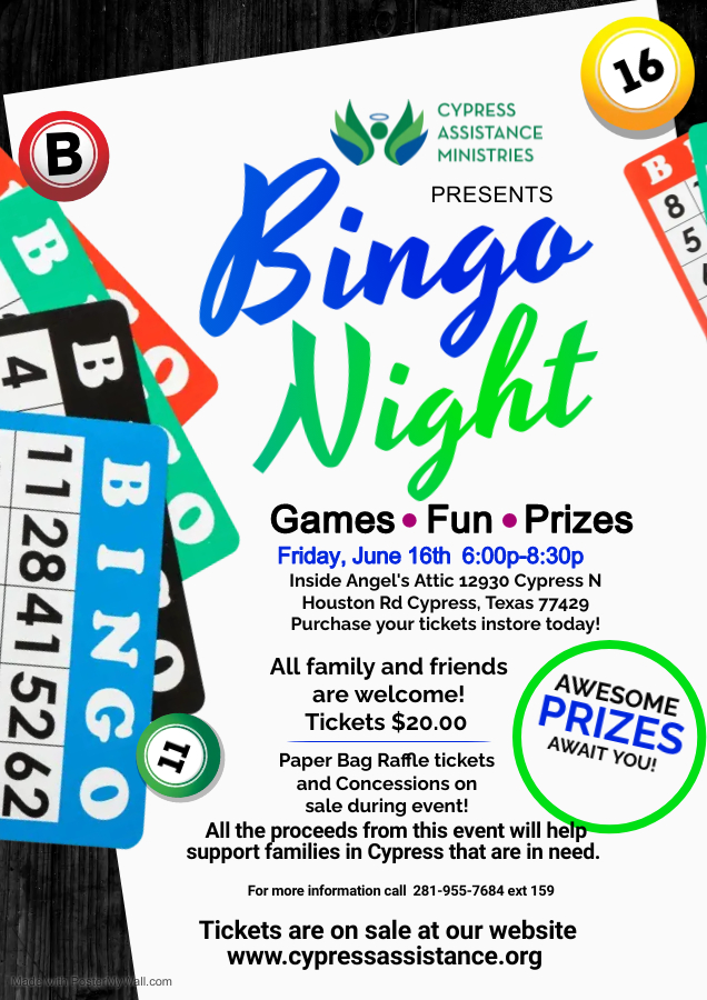 Bingo Night at CAM | West Houston / Cypress
